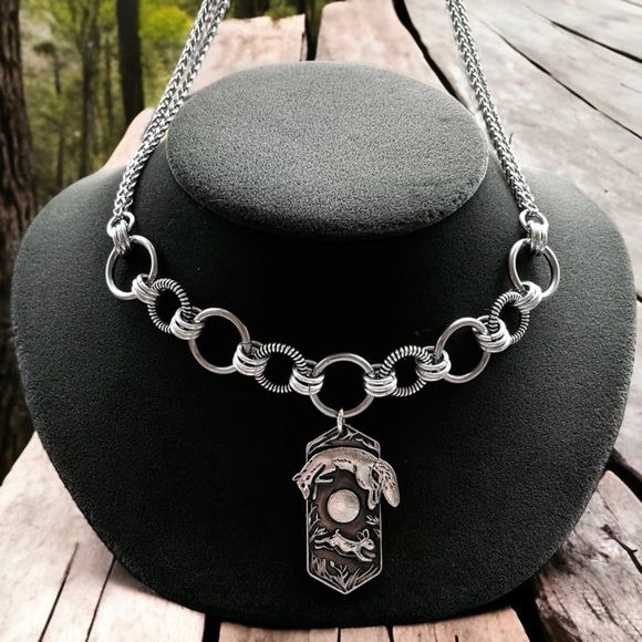 Silverskylight | Jewelry | Handmade Stainless Steel Necklace Double ...